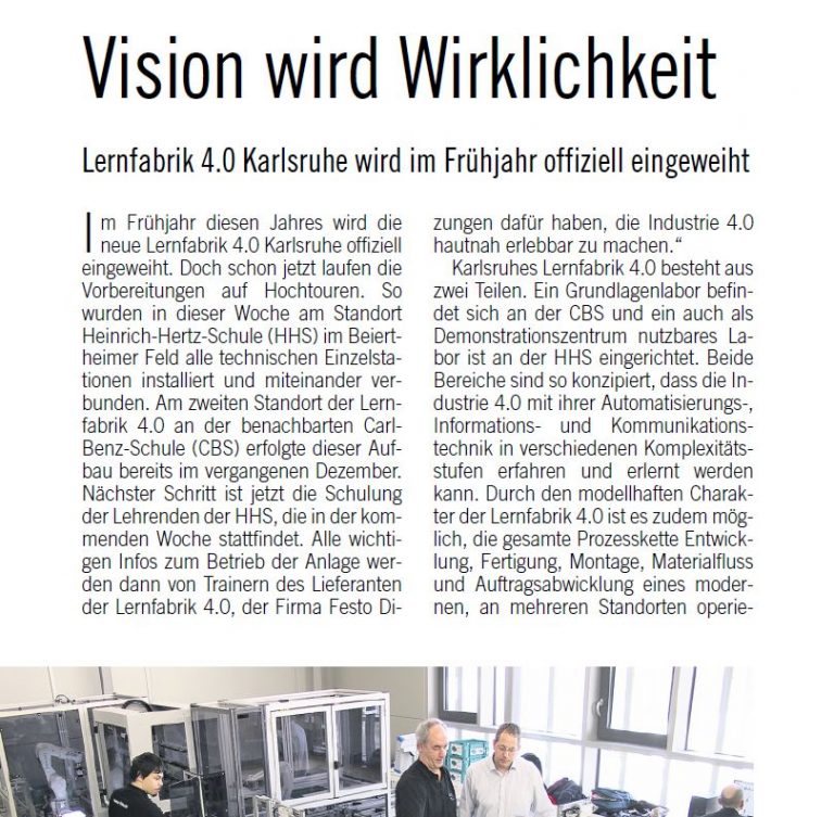 Vision wird Wirklichkeit – Heinrich-Hertz-Schule Karlsruhe